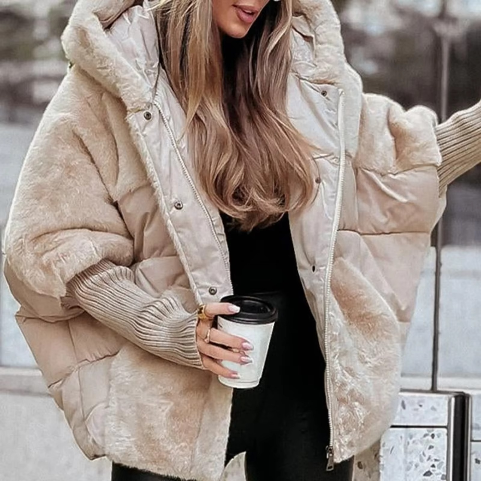 Abrigo de invierno para mujer Aurelia – cálido, cómodo y diseño liso a ...